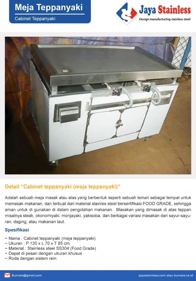 Meja Cabinet Teppanyaki – JayaStainless