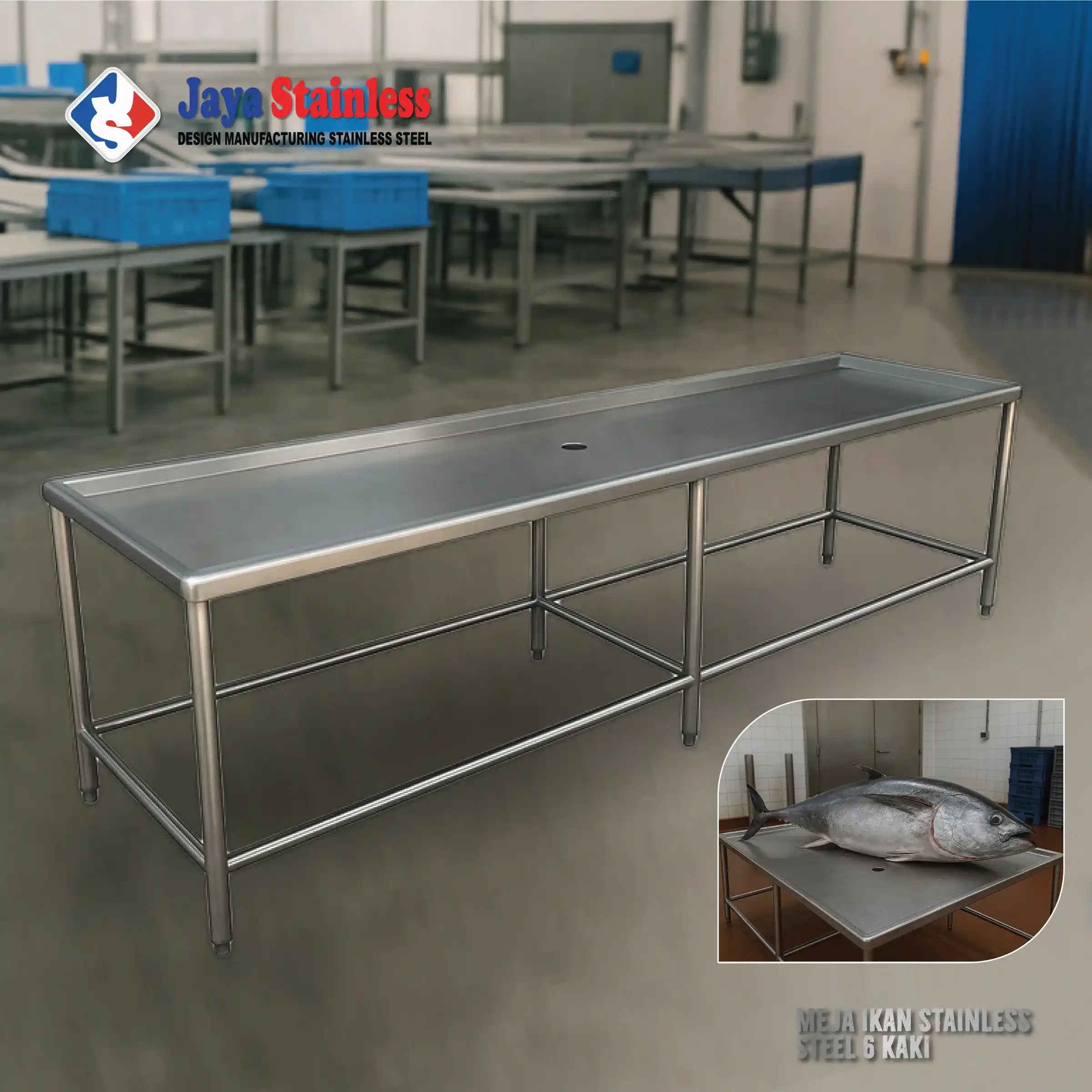 Meja Ikan Stainless - JayaStainless