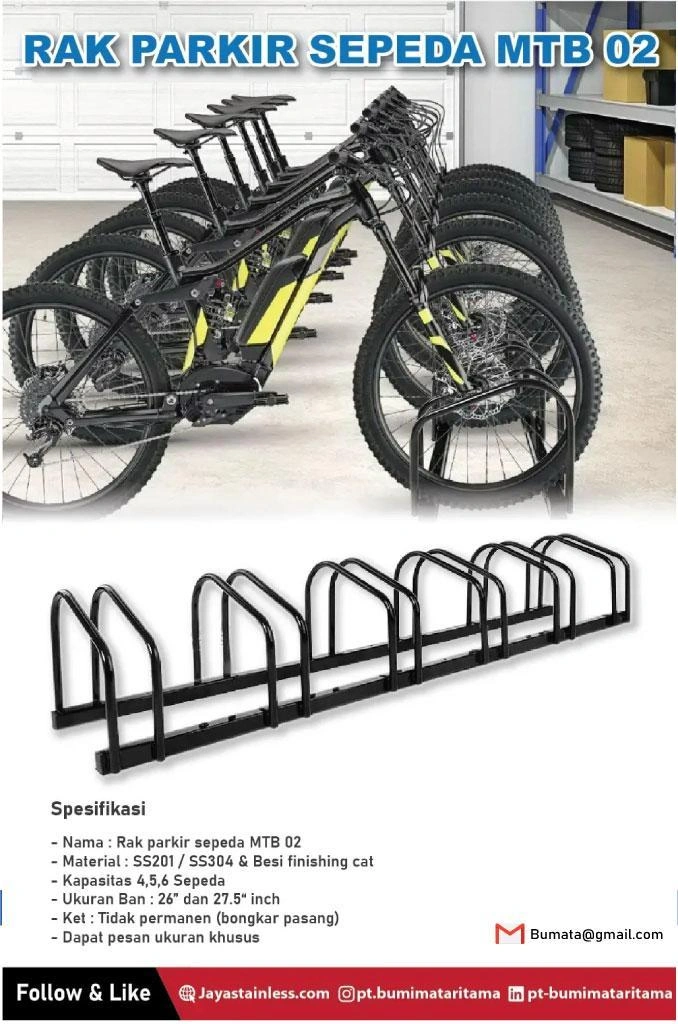 Parkir Sepeda Stainless (Bicycle Parking Rack) - JayaStainless