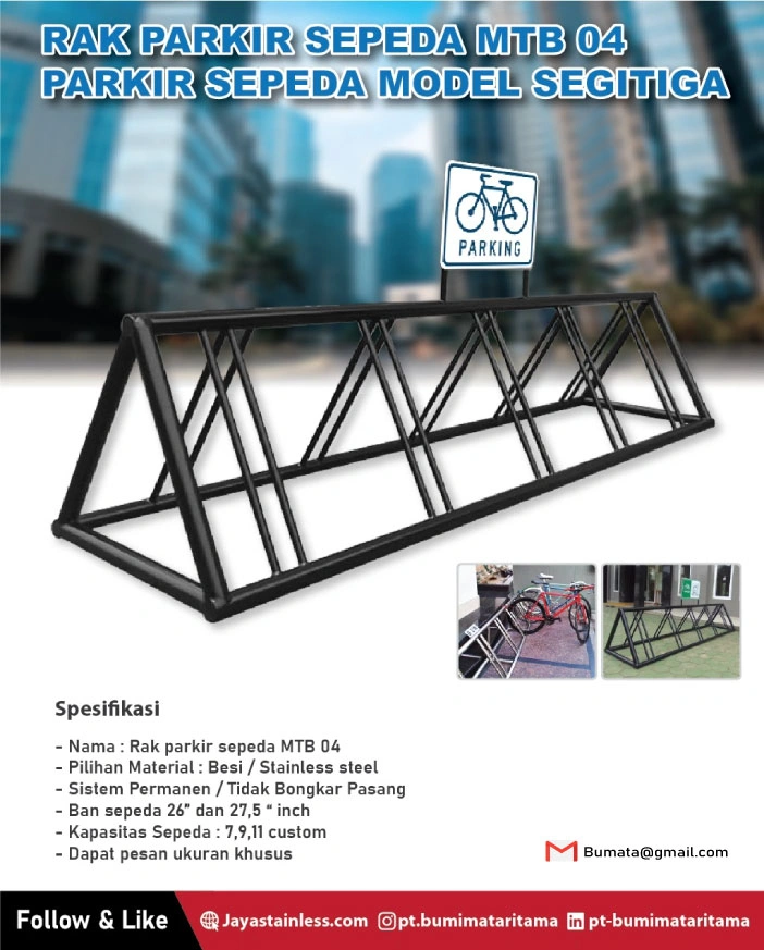 Parkir Sepeda Stainless (Bicycle Parking Rack) – JayaStainless