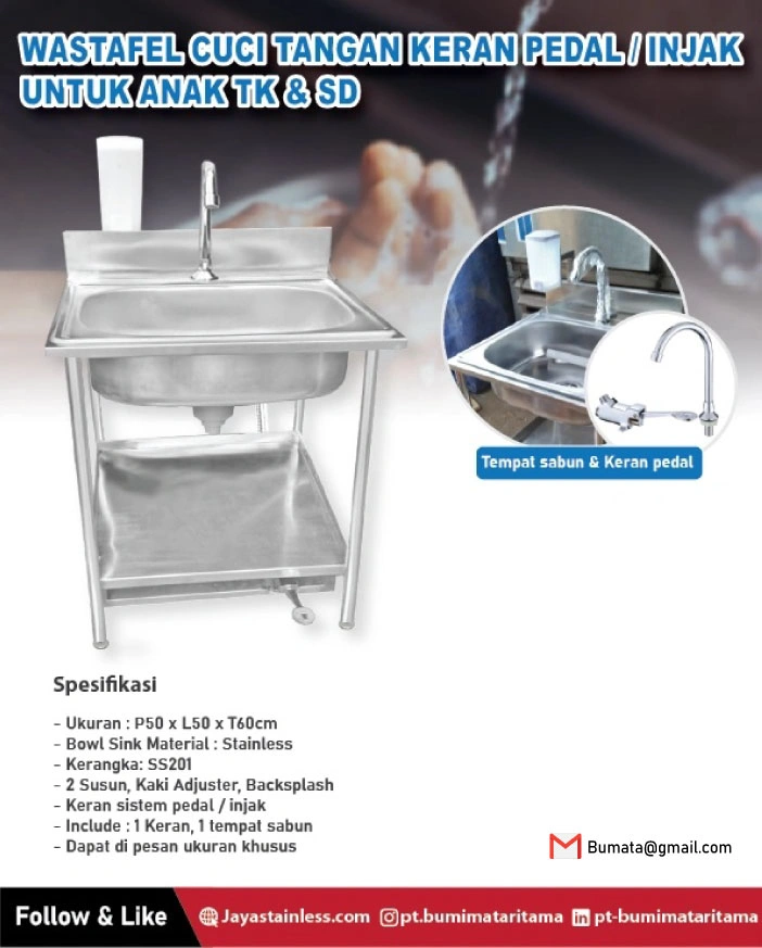 Wastafel Stainless/Kitchen Sink - JayaStainless
