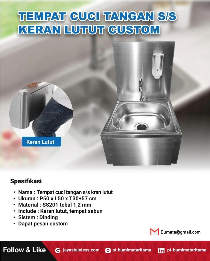 Wastafel Stainless/Kitchen Sink - JayaStainless