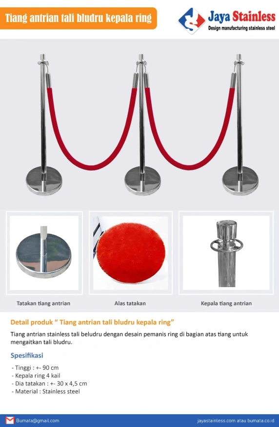 Tiang Antrian Stainless - JayaStainless