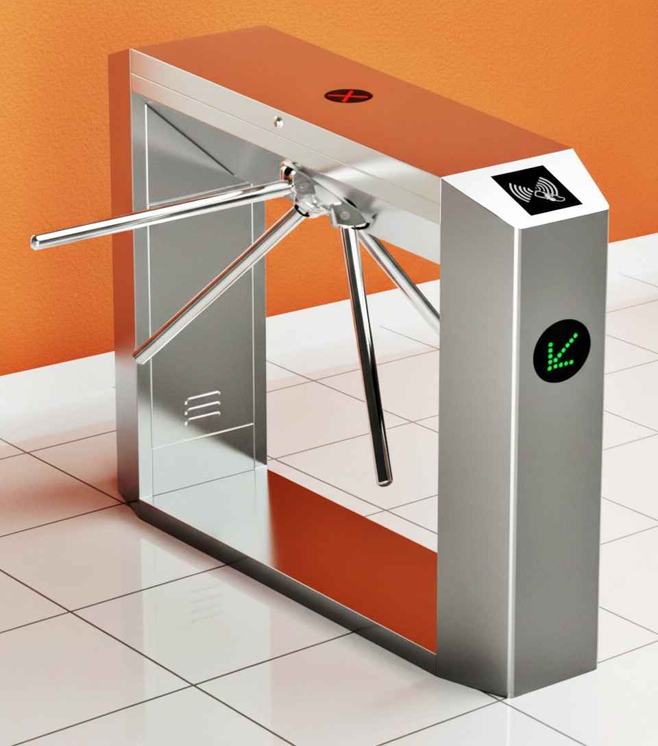 Tripod Turnstile Gate Access Control System Directional – JayaStainless